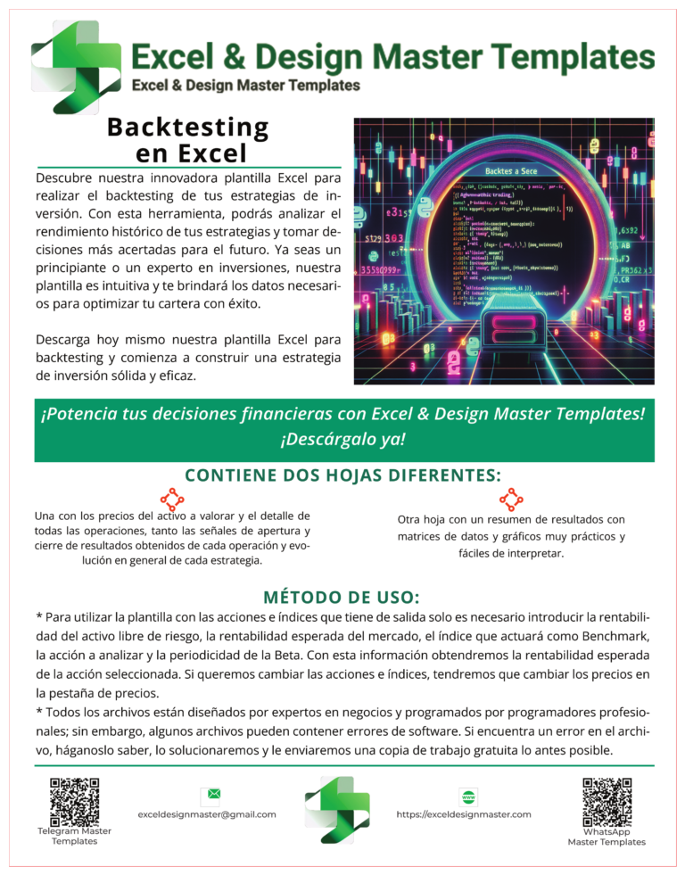 Backtesting en Excel – Excel & Design Master Template